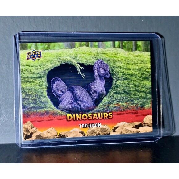 Other | 215 Upper Deck Dinosaurs Troodon Extinction Red Parallel 5 Card ...